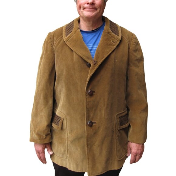 Cortefiel | Jackets & Coats | Vintage 7s Cortefiel Brown Corduroy Field ...